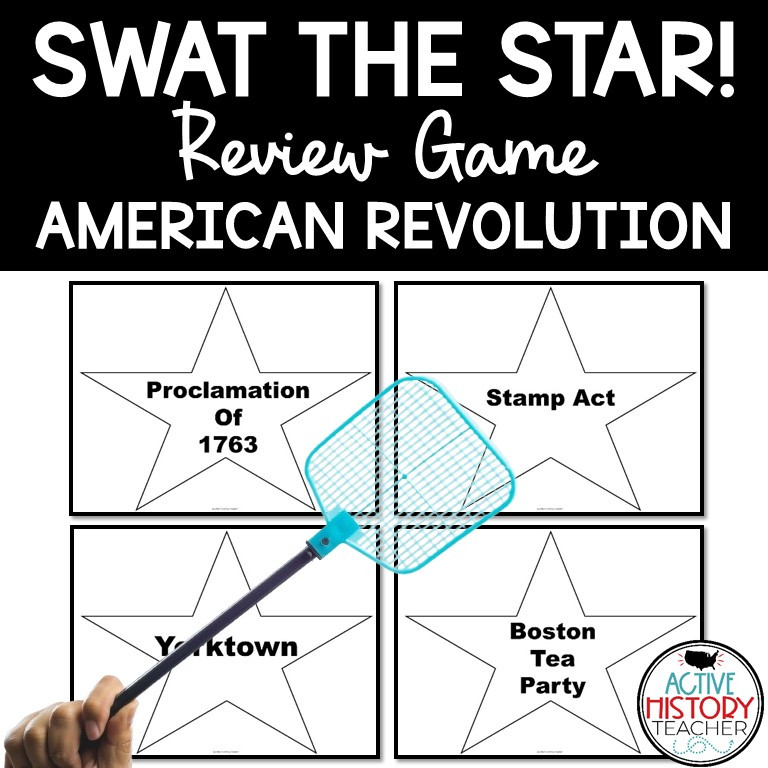 American Revolution Review Game Swat the Star