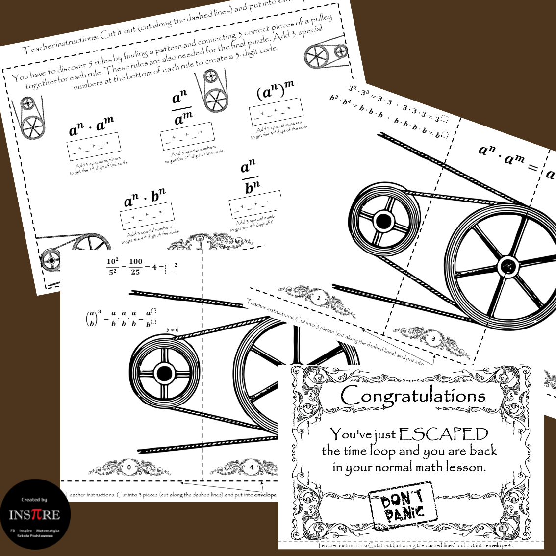 Math Escape Room DISCOVERING EXPONENT RULES Breakout Room Crack Code ...