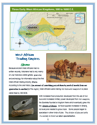 Medieval West Africa - An Overview + Assessments - Amped Up Learning