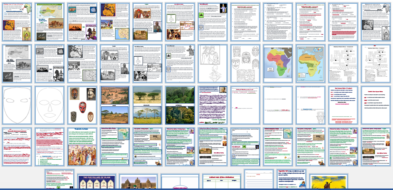 Medieval West Africa - An Overview + Assessments - Amped Up Learning