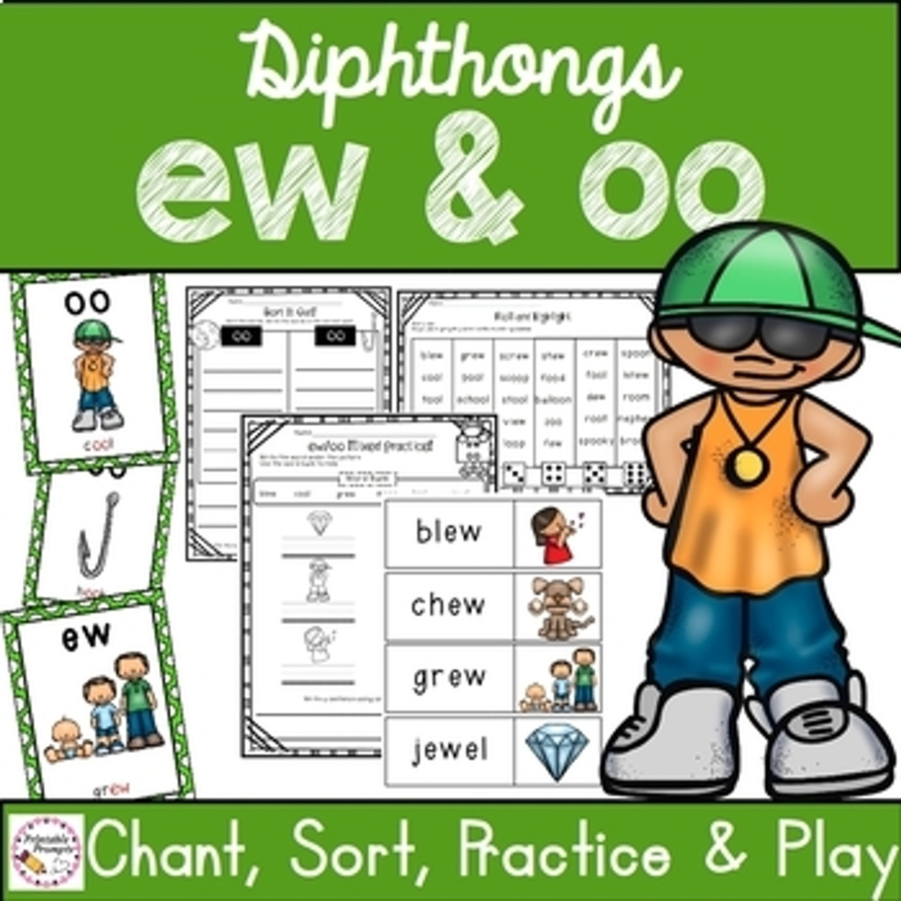 Diphthongs Phonics Practice Bundle