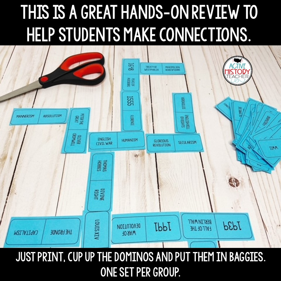 AP European History Review Game Dominos