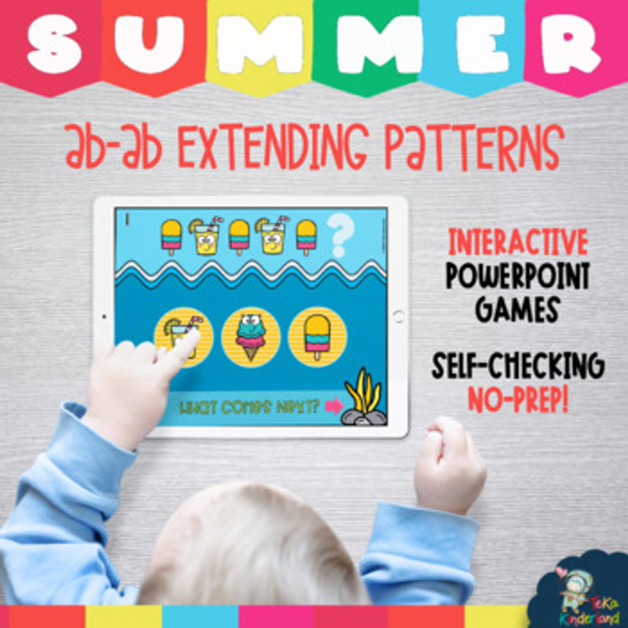 Summer AB Extending Pattern PowerPoint Games
