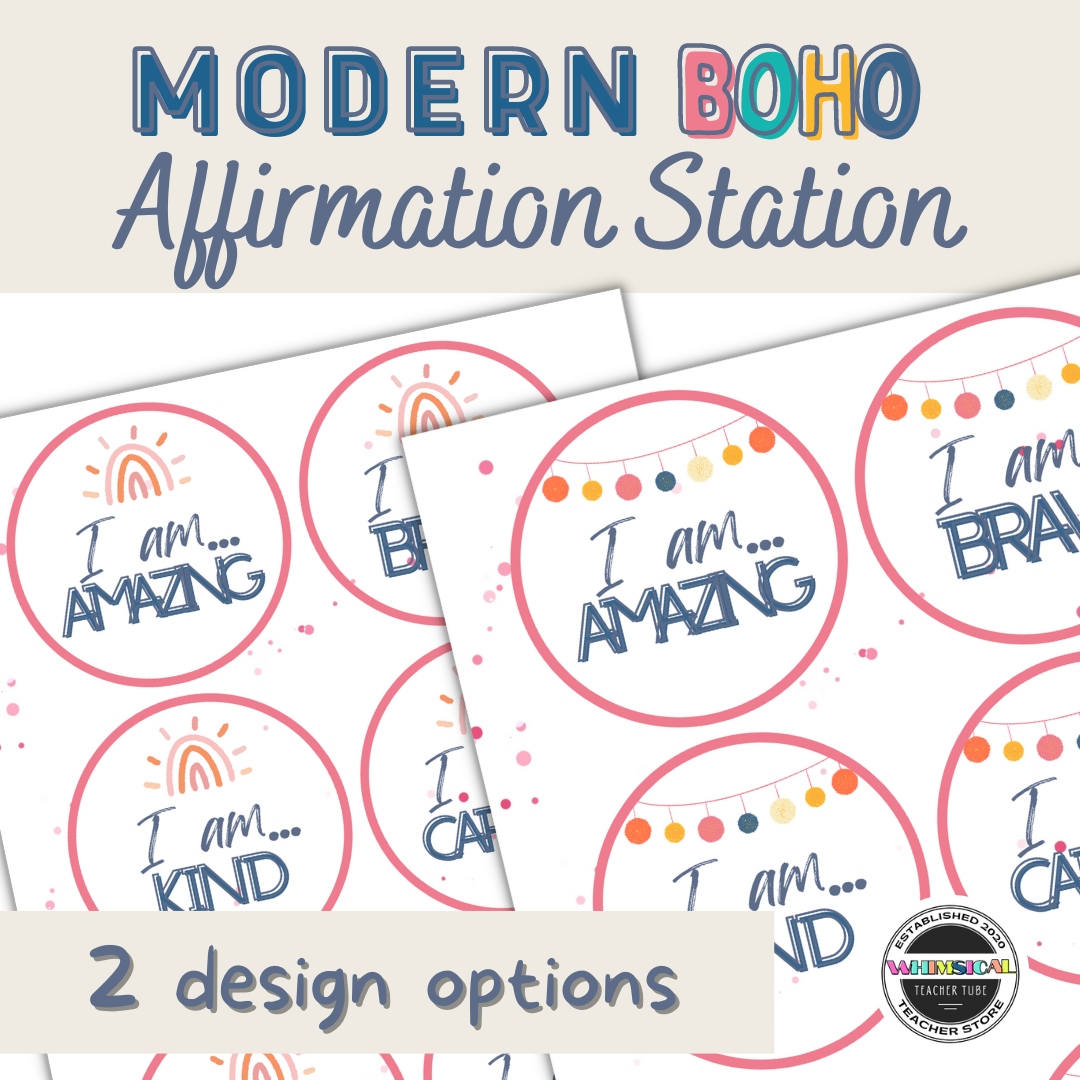 Modern Boho Affirmation Station