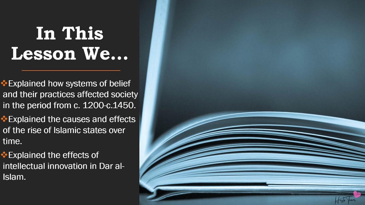 HistoTeam AP World History PowerPoint: Topic 1.2 Developments in Dar al ...