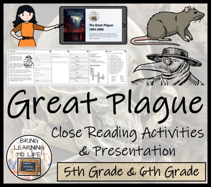 Great Plague Close Reading Comprehension Activities | 5th Grade & 6th ...