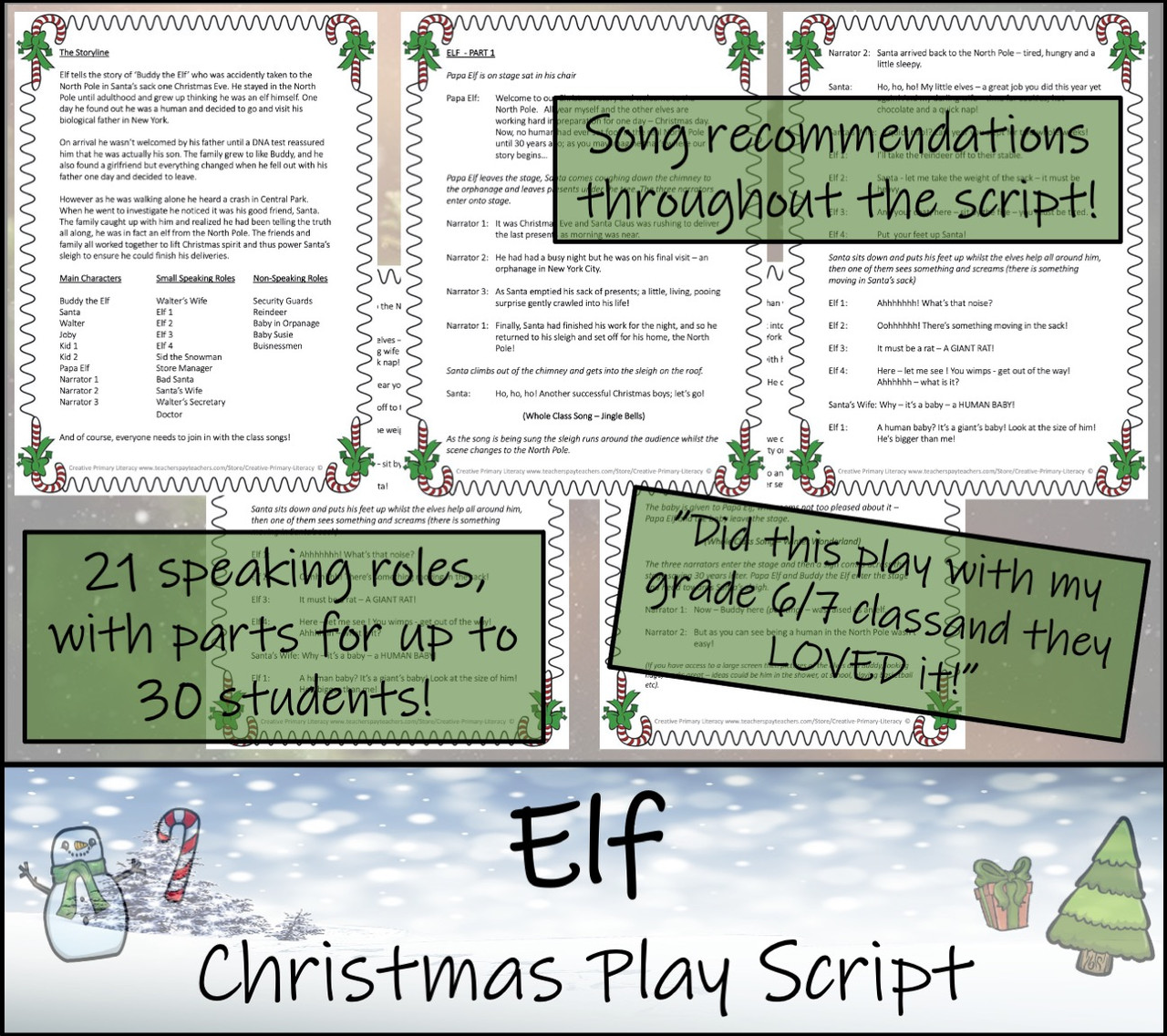 Elf - Christmas Play Script - Amped Up Learning