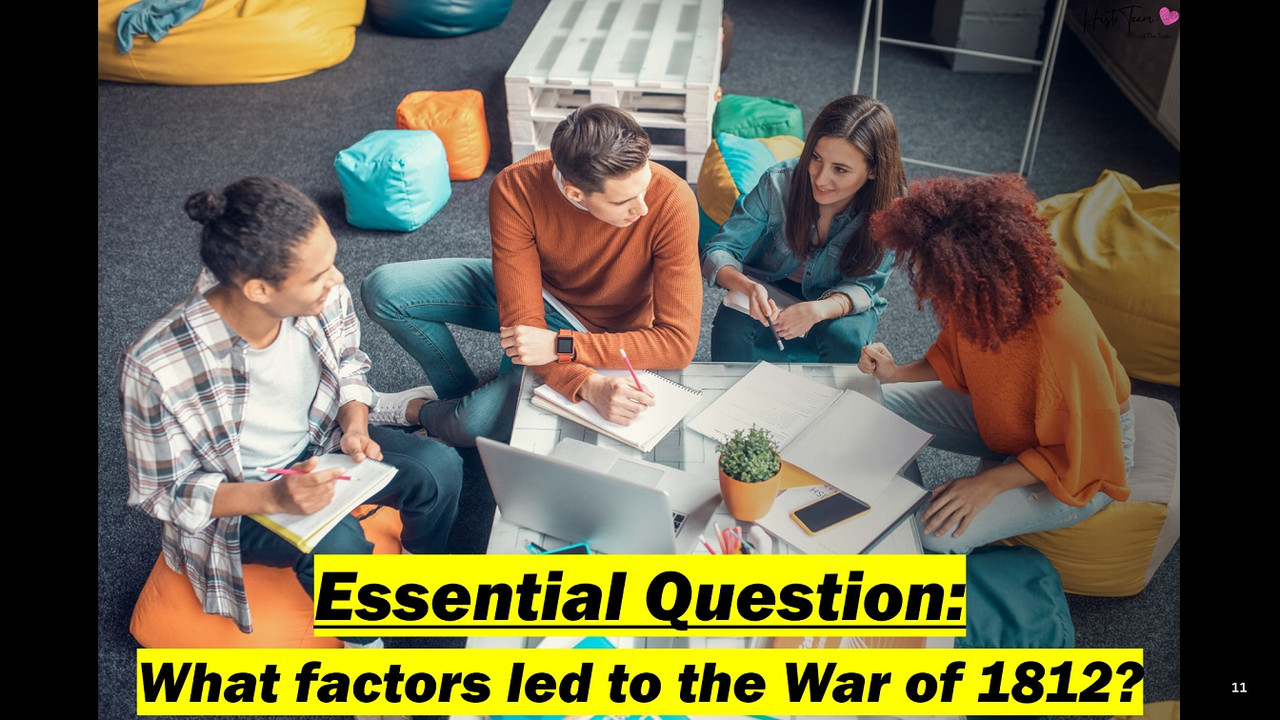 US History Early Republic PowerPoint: James Madison, War of 1812, James ...