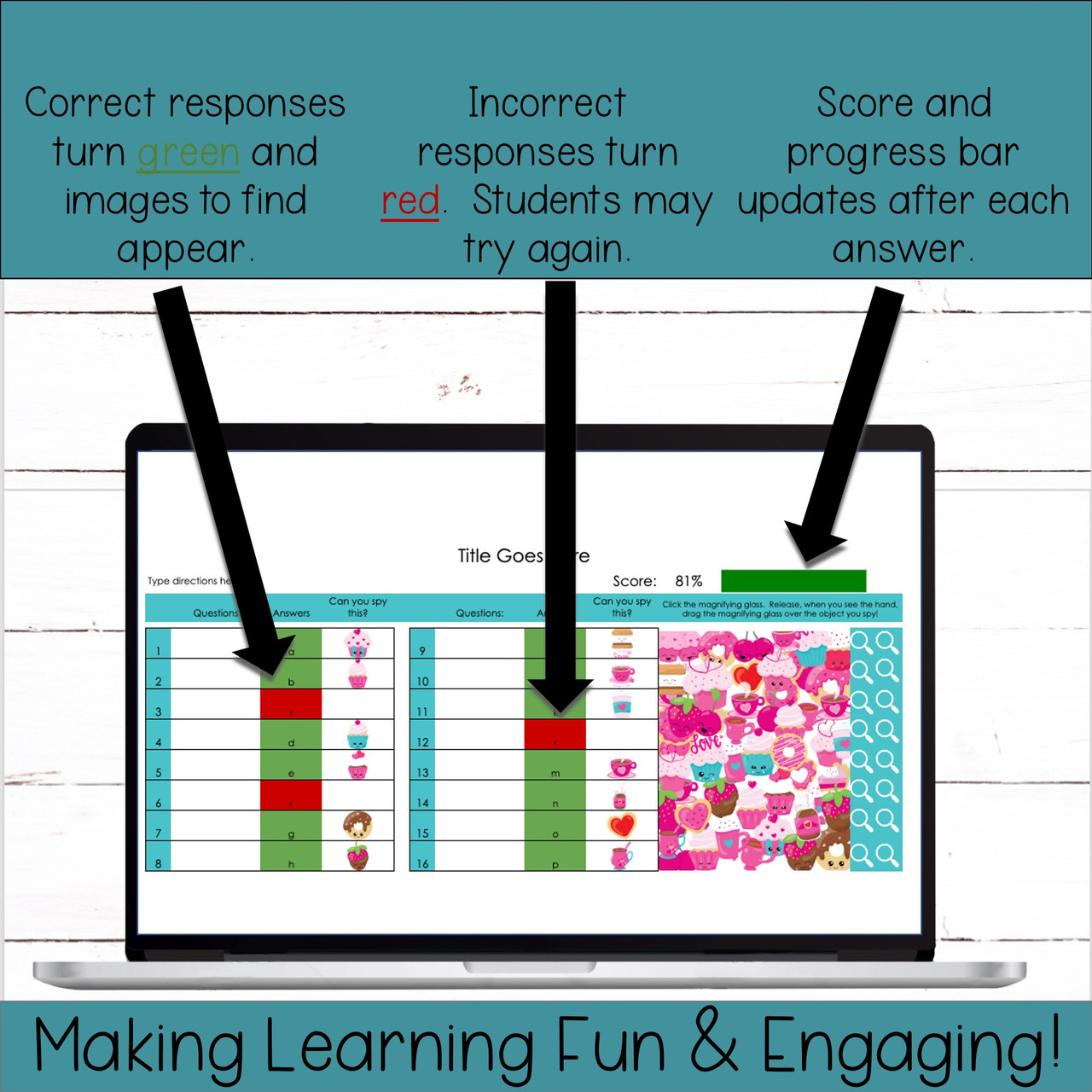 Template for Google Sheets - 16 Question Digital Activity - Self ...