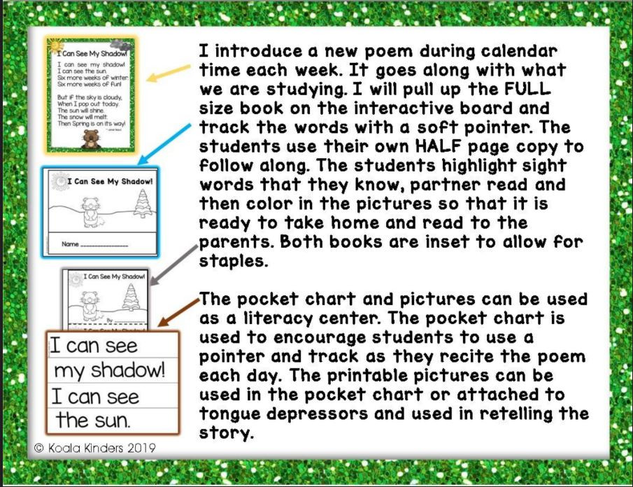 I Can See My Shadow-Pocket Chart Poems - Amped Up Learning