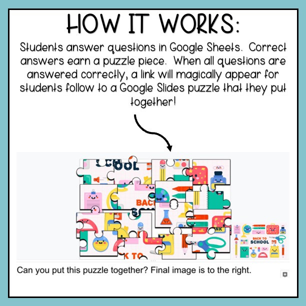 Template for Google Sheets - Digital Activity - Self-Grading - Self ...