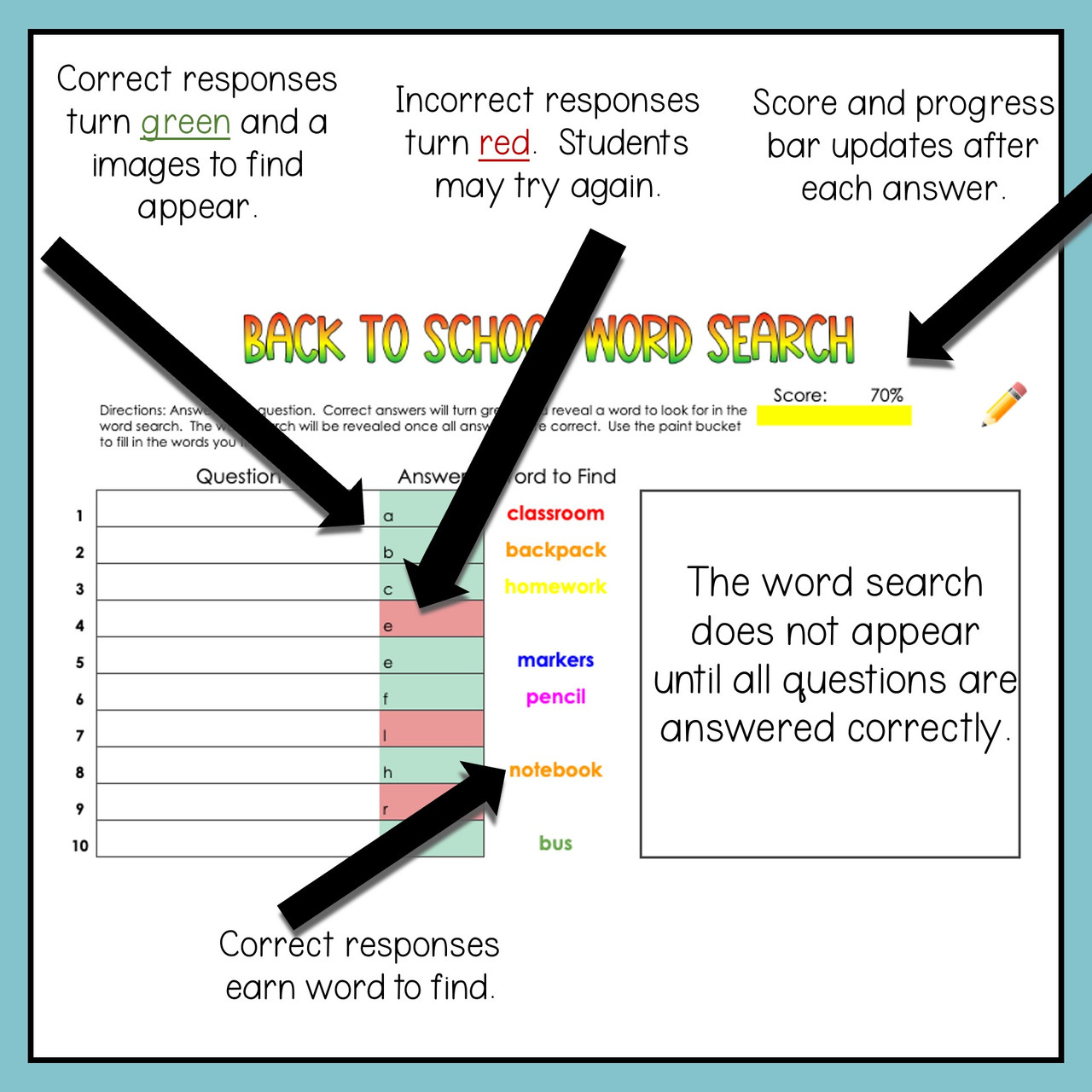 Editable Template for Google Sheets - Digital Activity - Self-Checking ...