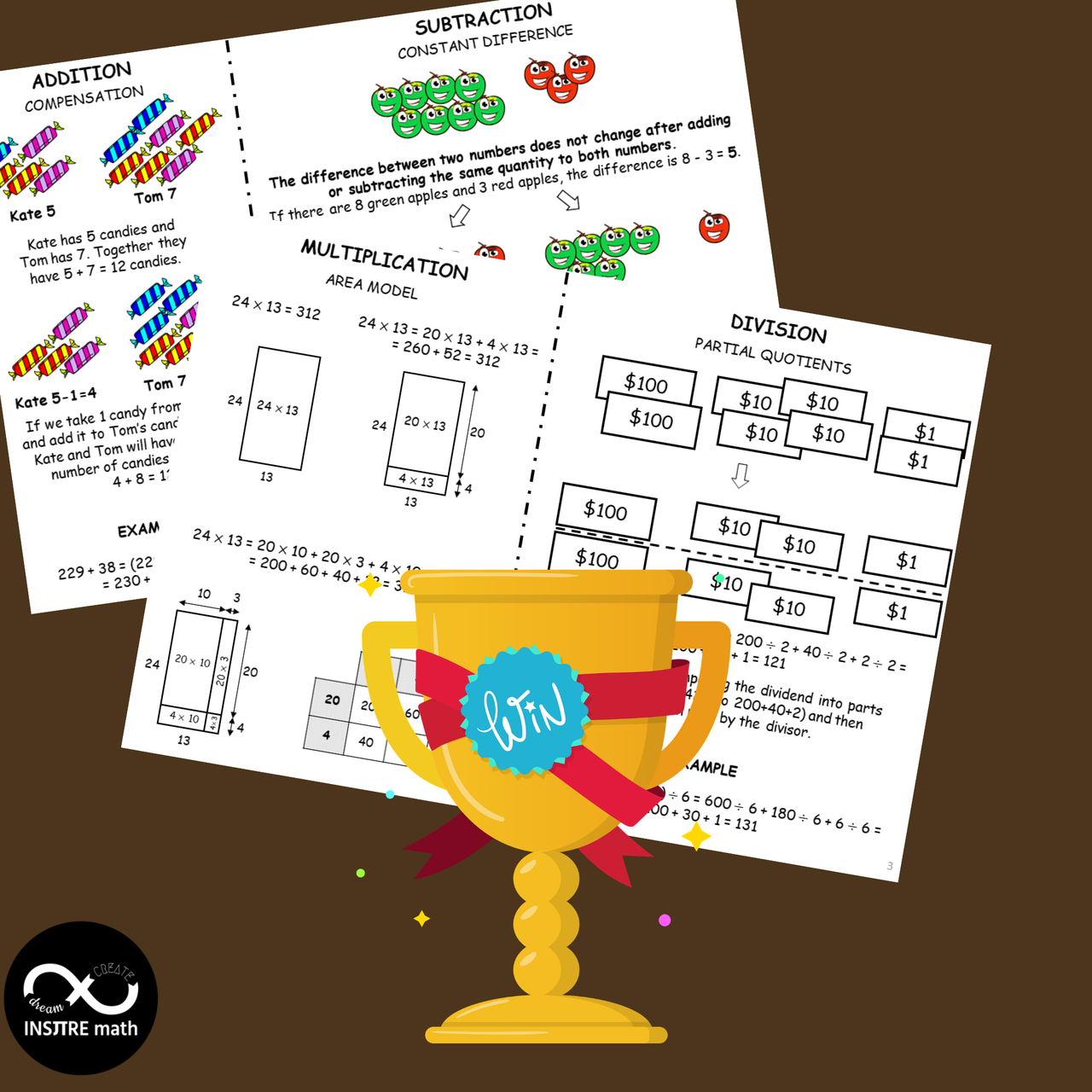 Math Number Talks Number Sense Addition Subtraction Long Division ...