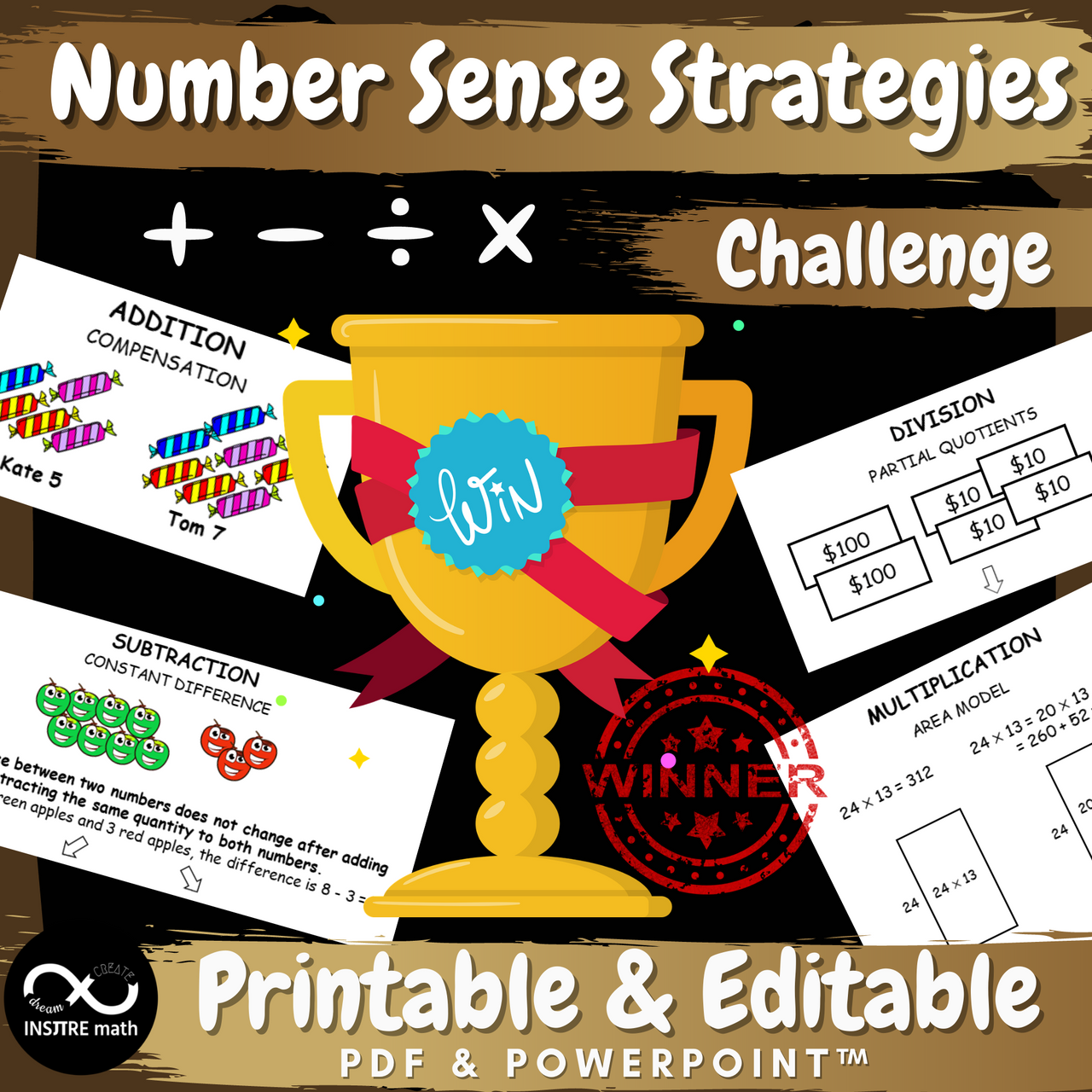 Math Number Talks Number Sense Addition Subtraction Long Division ...