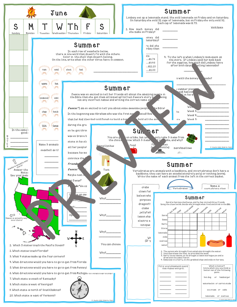 Summer Activity Pack