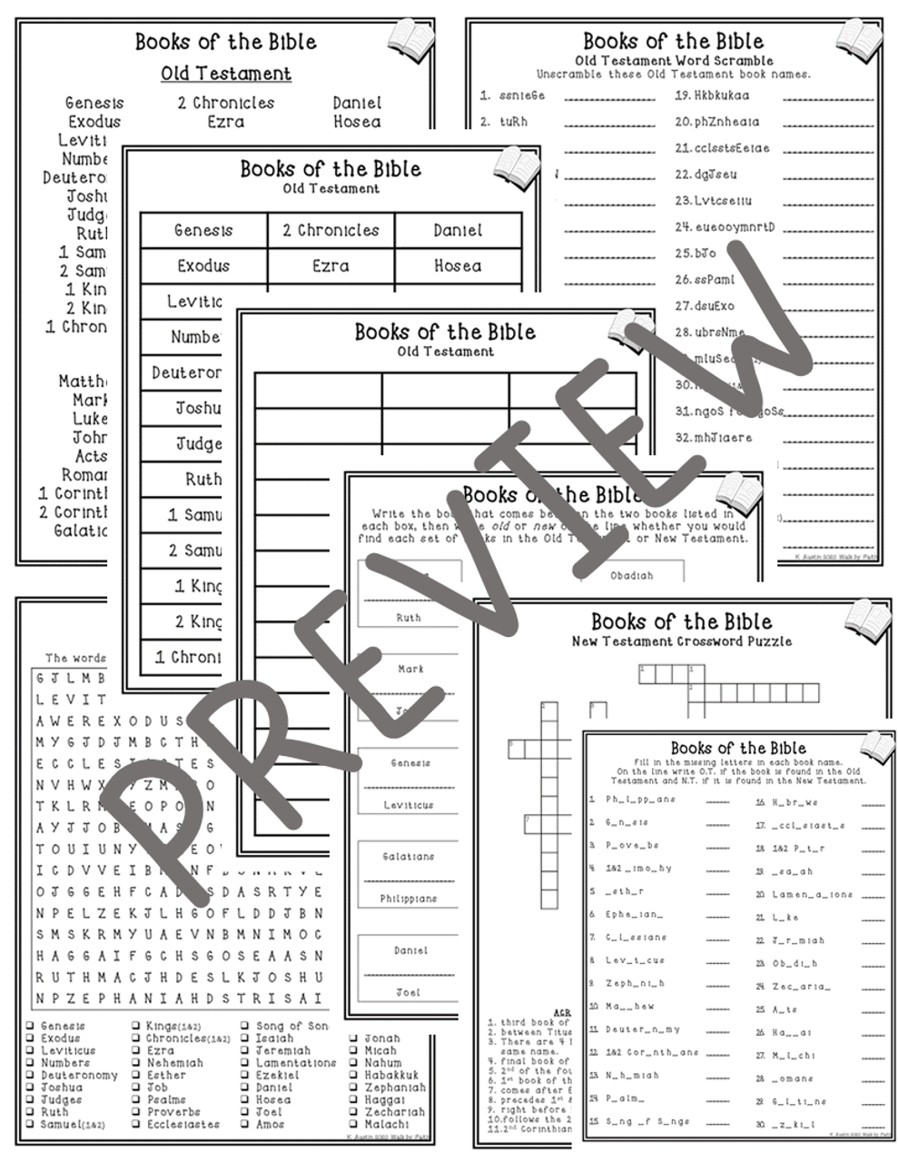Books Of The Bible Activities books-of-the-bible-activities