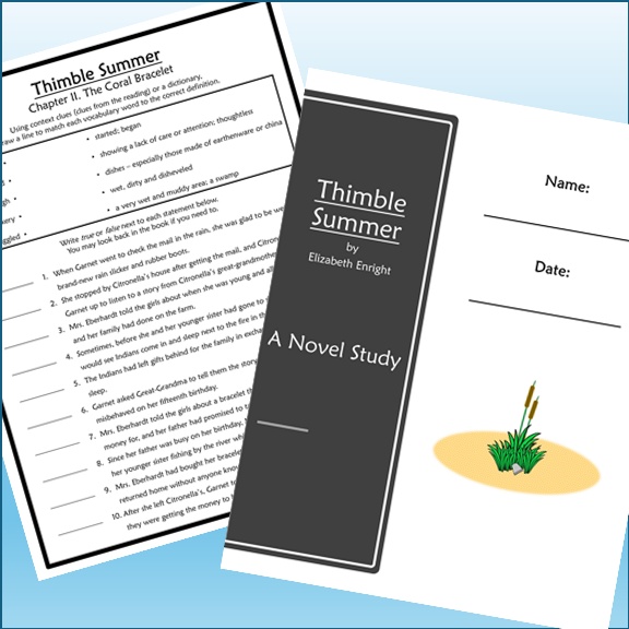 Thimble Summer Novel Study