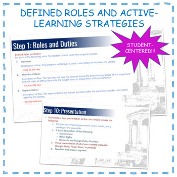 Create a Government Assignment High School American Government Project ...