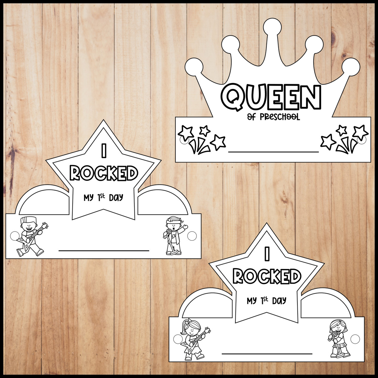 First Day of School Crowns | Back to School Crown Hats - Amped Up Learning