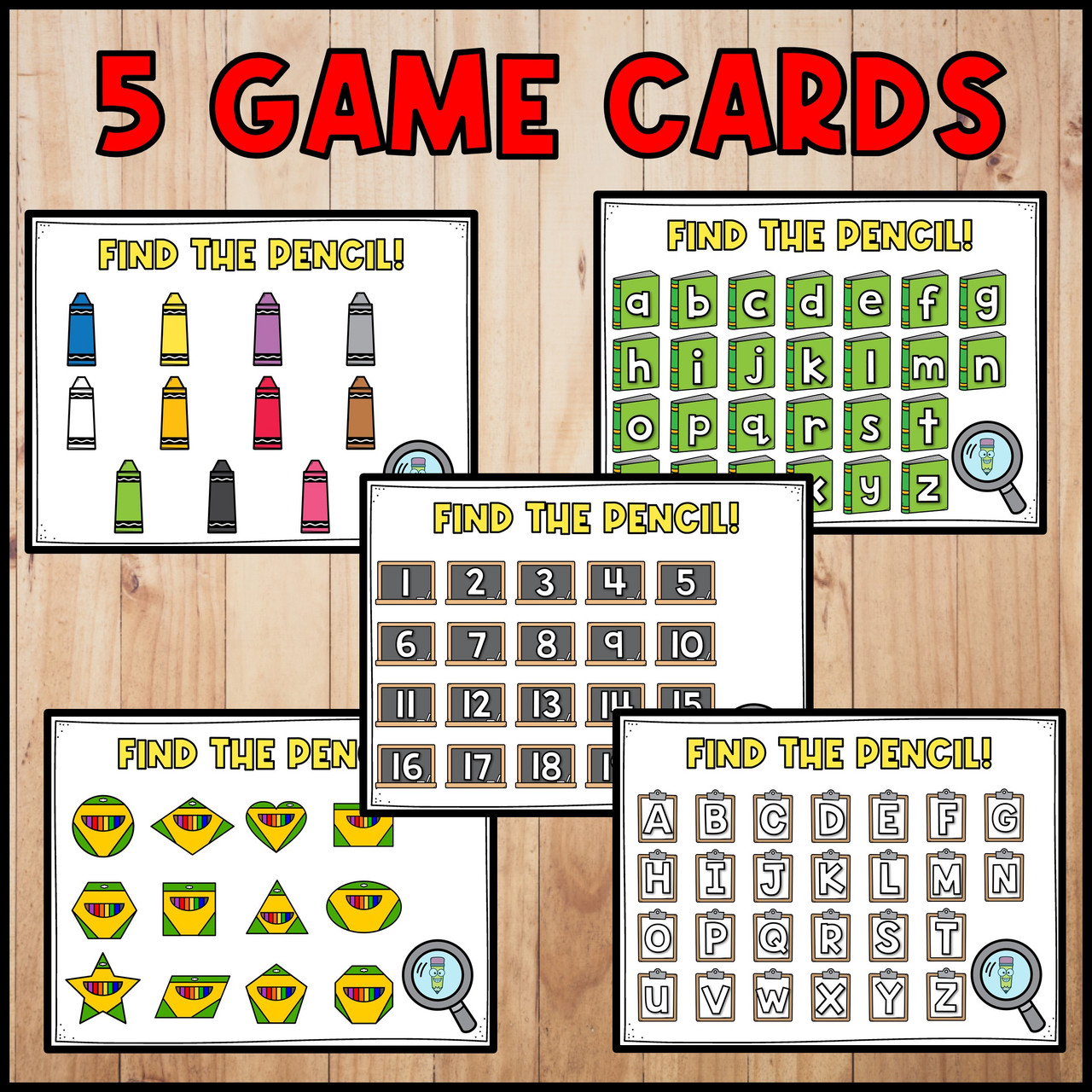 Back to School Digital Hide and Seek | Letters Numbers Shapes Colors