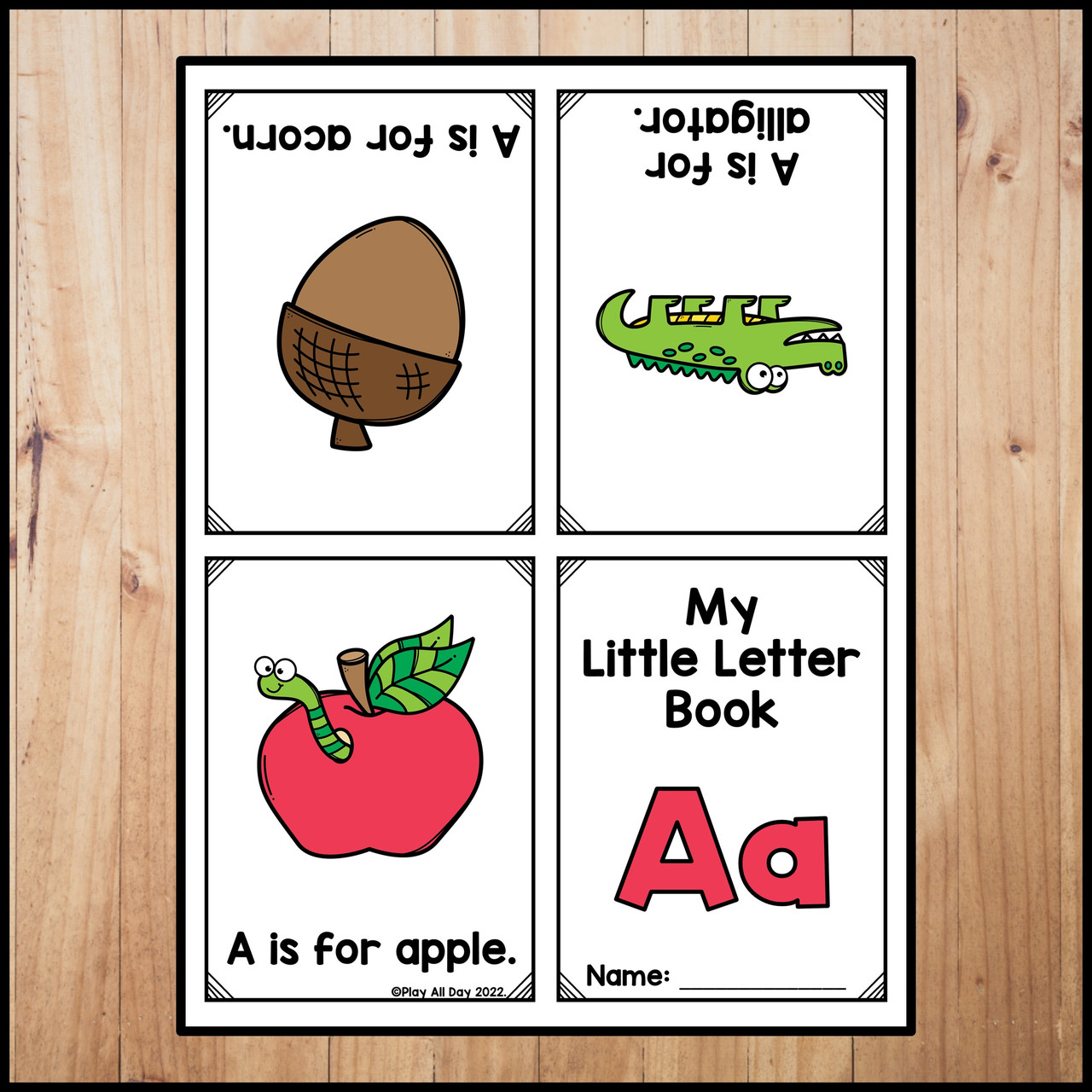FREE Letter A Mini Book