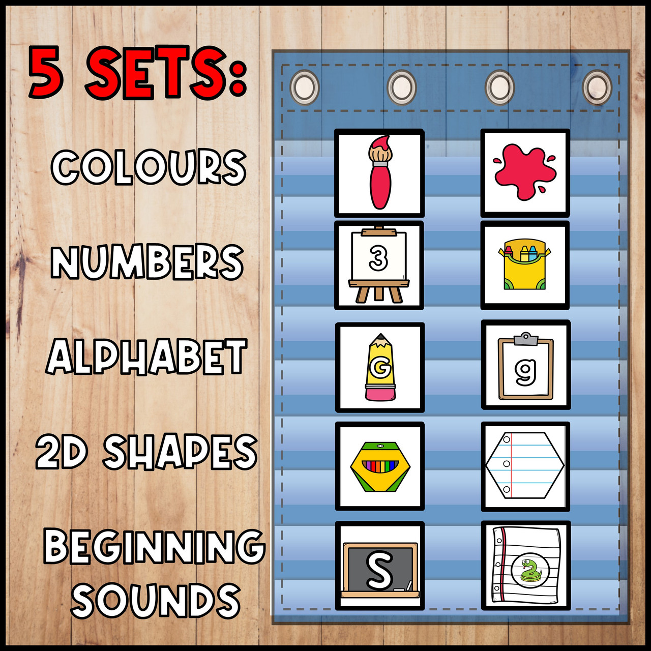 Back to School Poem and Pocket Chart Activities | French Version Included!