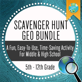 GEOGRAPHY: SCAVENGER HUNT GEO BUNDLE