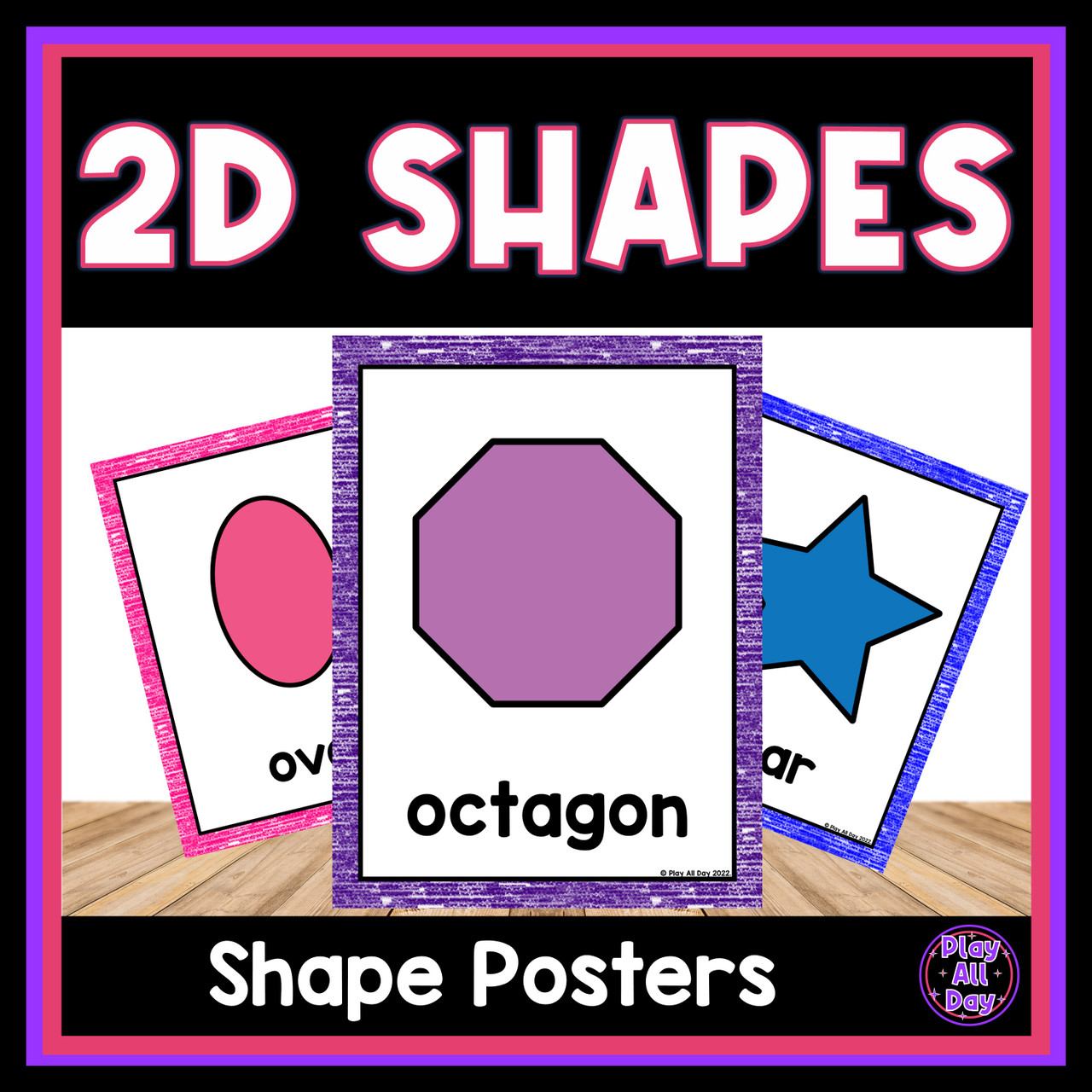 2D Shape Posters | Classroom Decor - Amped Up Learning