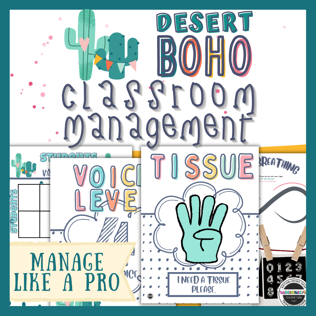 Desert Boho Elementary Classroom Management Plan