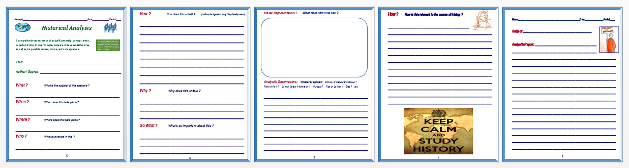 Historical Analysis Form - Amped Up Learning