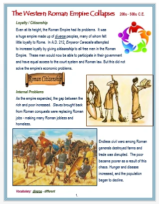 The Western Roman Empire Collapses + Assessments - Amped Up Learning