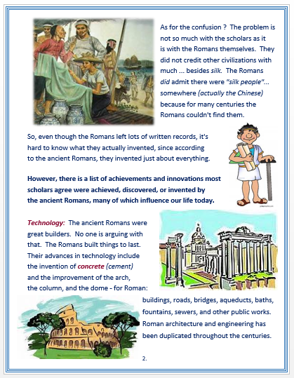 Roman Achievements + Assessment - Amped Up Learning