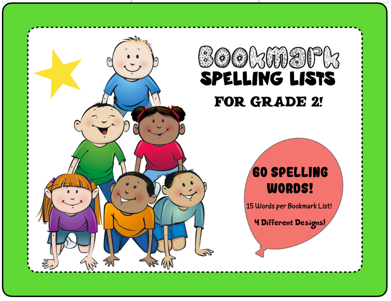 Bookmark Spelling Lists For Lower Elementary! - Amped Up Learning