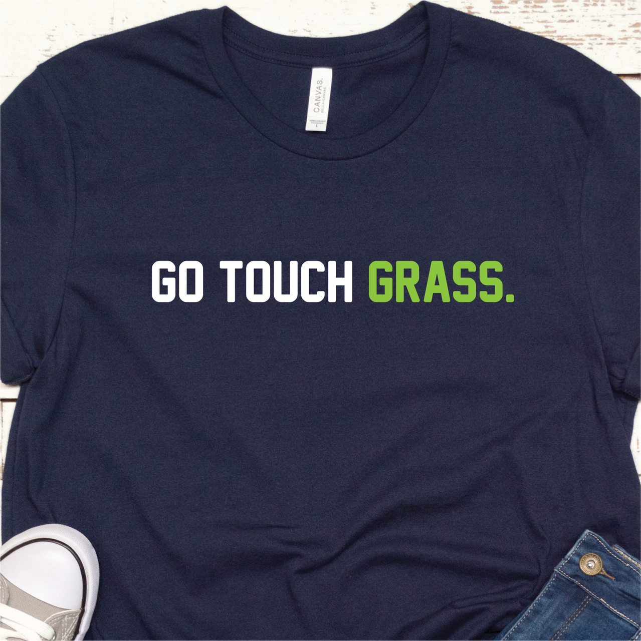 "Go Touch Grass" T-shirt - Amped Up Learning