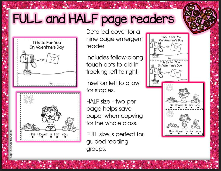 Valentine Pocket Chart Story and Printable Readers - Amped Up Learning