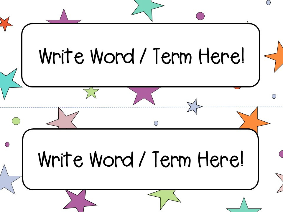 Stars and Dots Classroom Decor Templates - FREE - Amped Up Learning