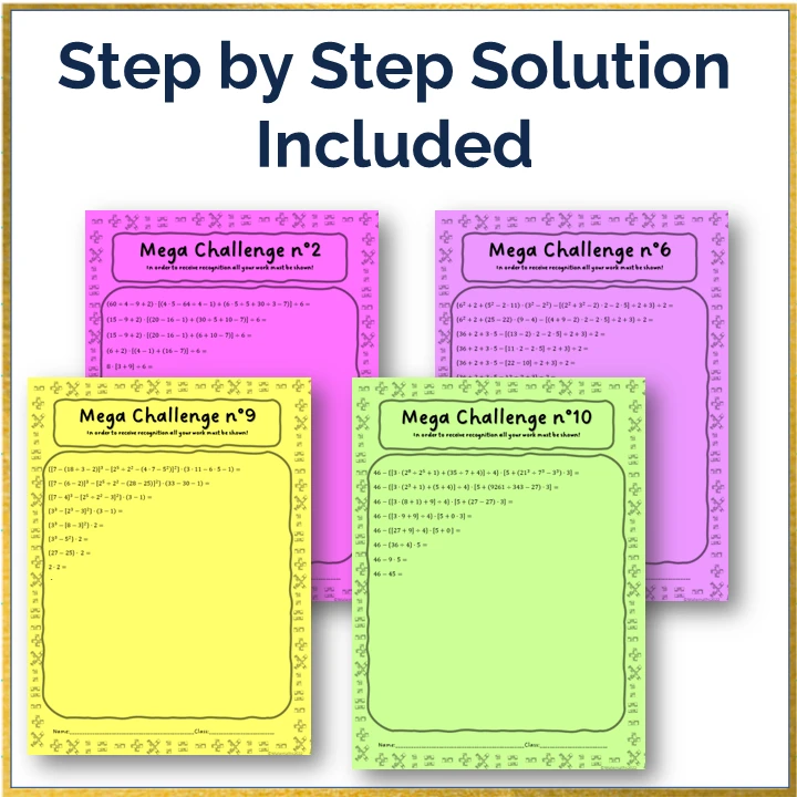 Order of Operations Mega Challenge Activity - Amped Up Learning