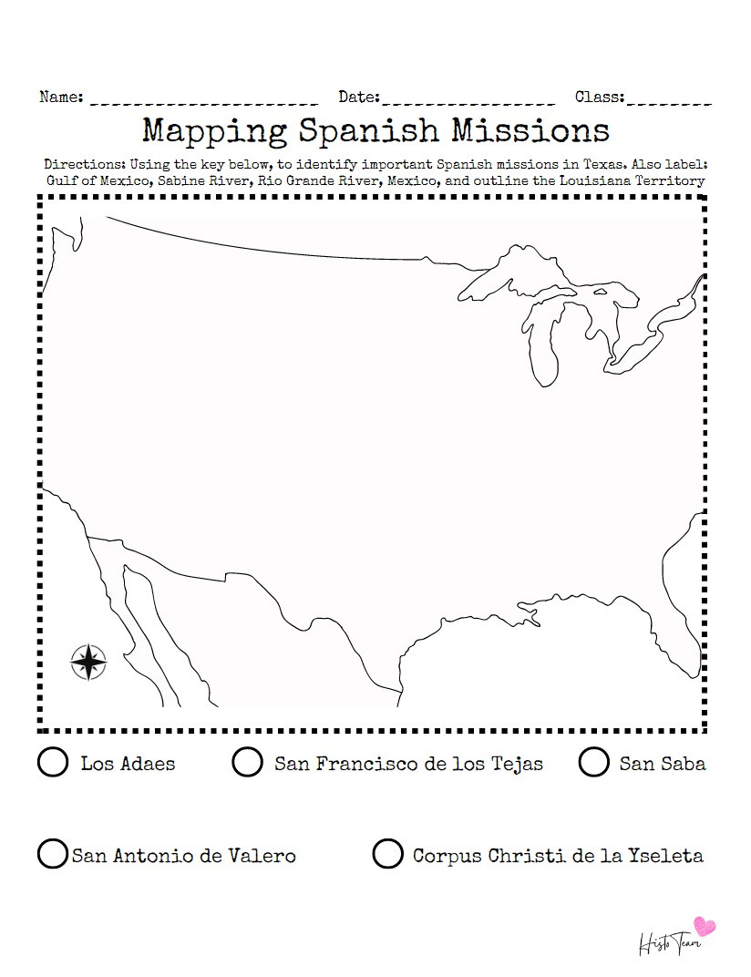 HistoTeam Texas History Spanish Missions