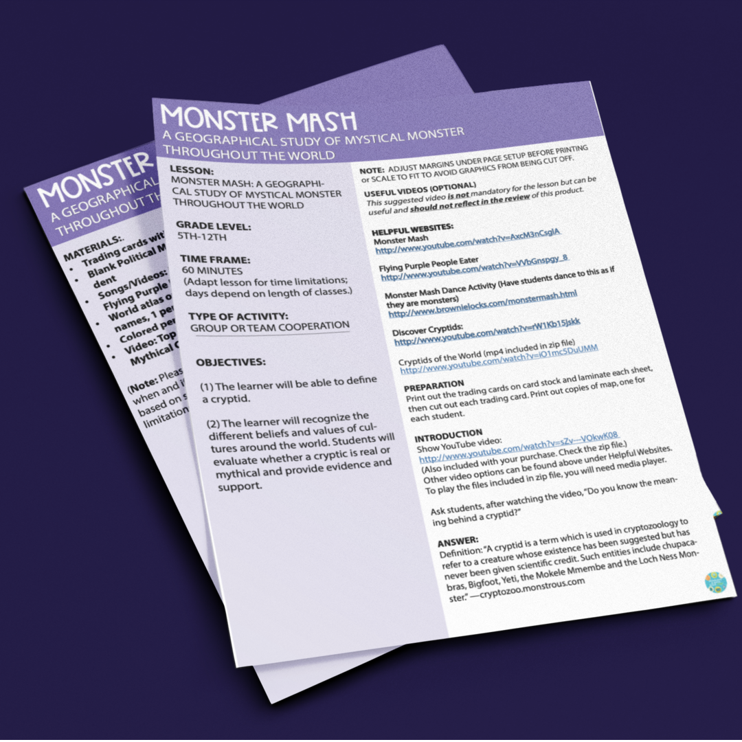 Monster Mash:A Study of Mystical Monsters of The World (Geography ...