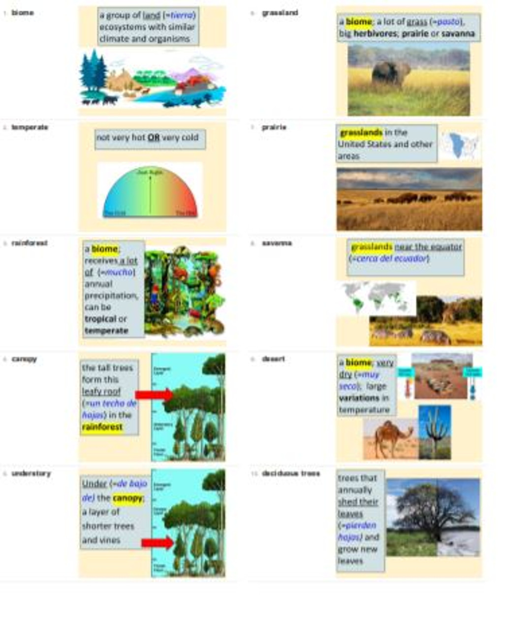 Ecology Dictionary - Amped Up Learning