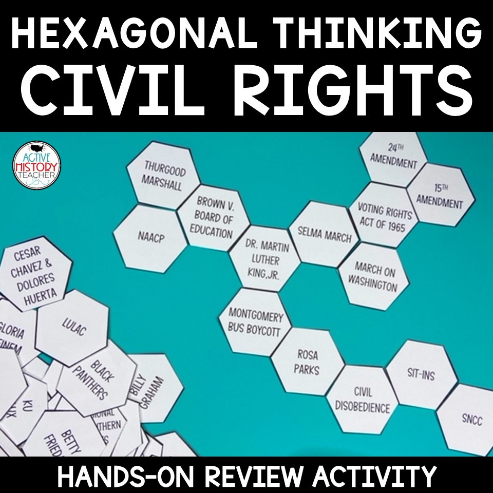 Civil Rights Review Activity Hexagonal Thinking EOC STAAR Review ...