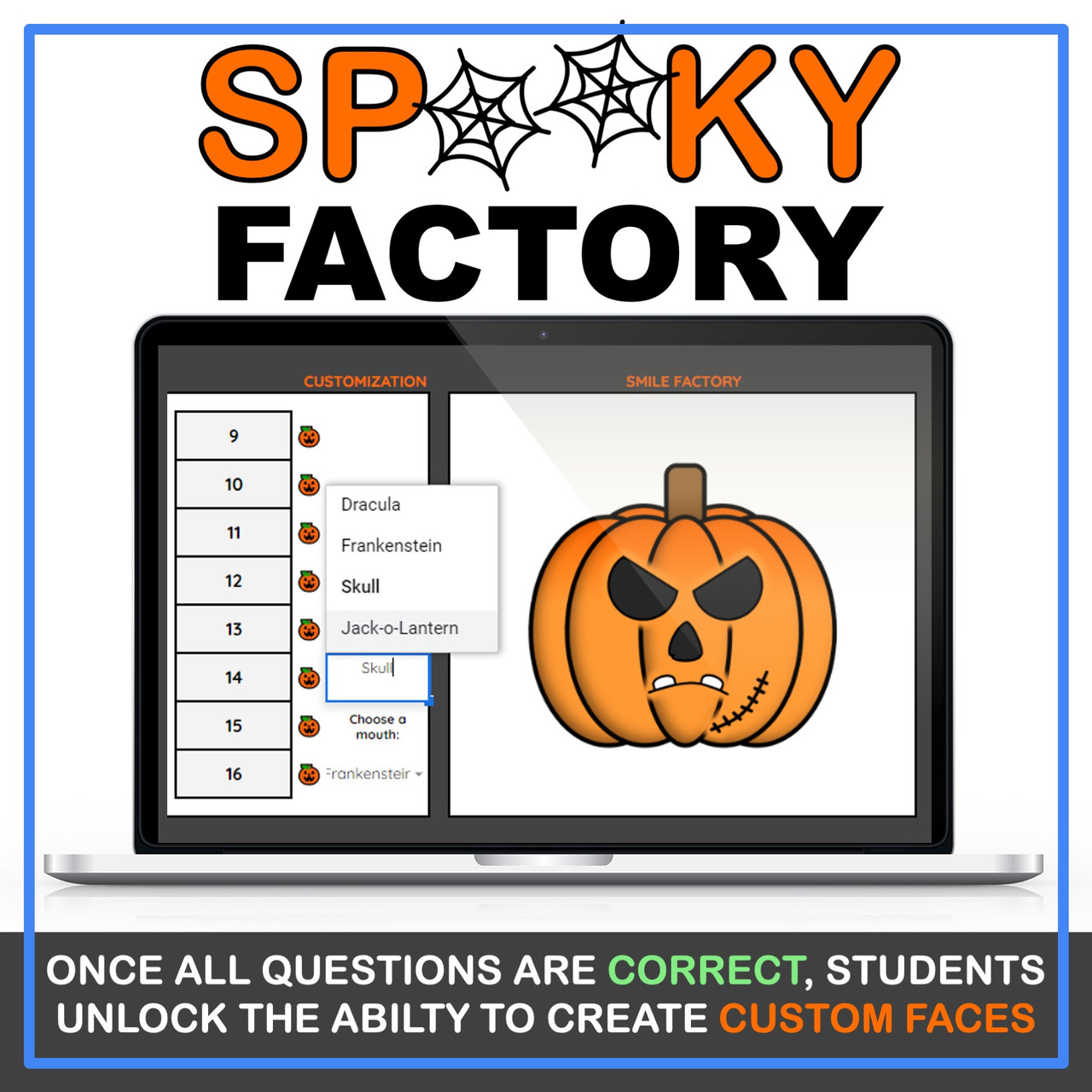 Multiply & Divide Positive & Negative Decimals Self-Checking Halloween ...