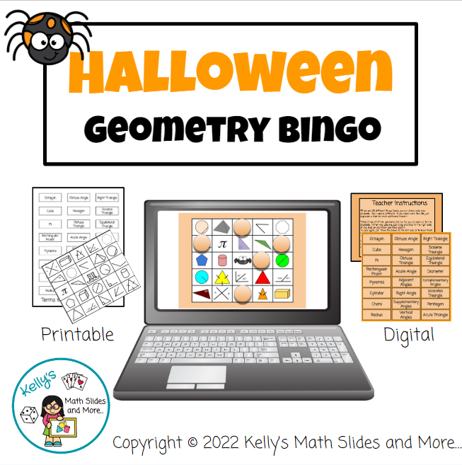 Halloween Geometry Bingo - Amped Up Learning