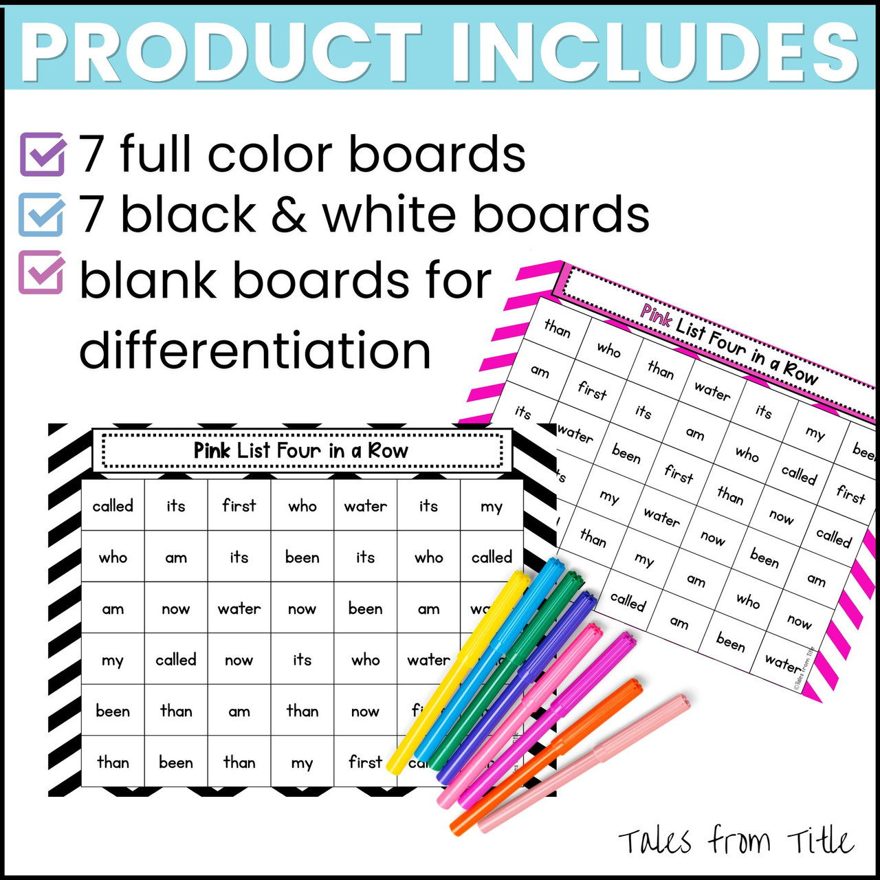 Fry's First 100 Sight Word Games: Four in a Row: Words 81 - 90 ...