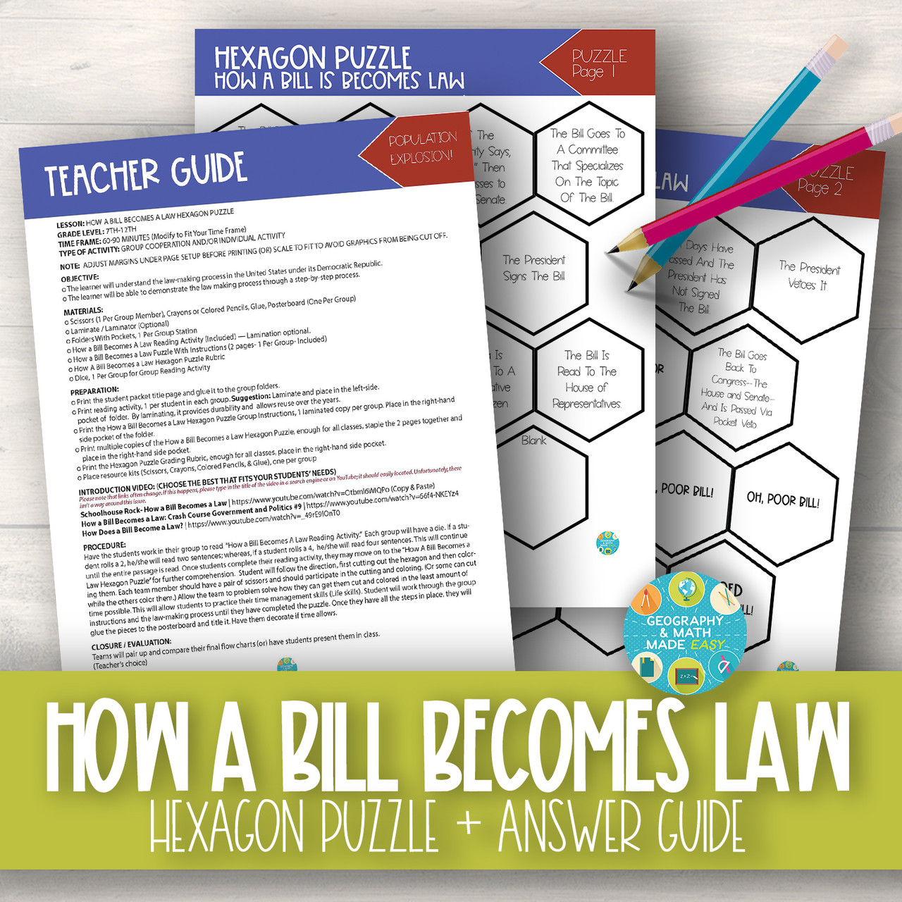 Geography: Put It In The Hopper: How a Bill Becomes a Law In the United ...