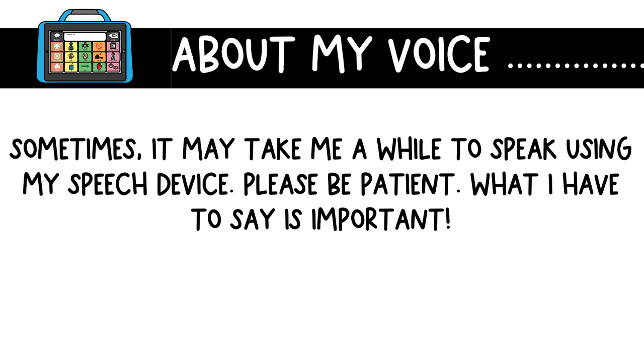 My AAC Device: Get to Know Me! FREEBIE