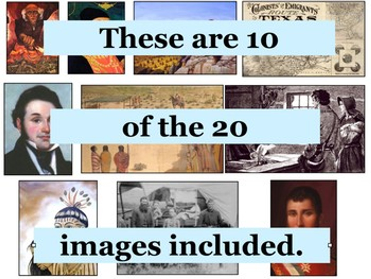 Early Texas History Image and Caption Matching