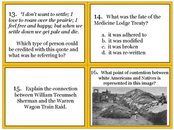 Texas Frontier Task Cards