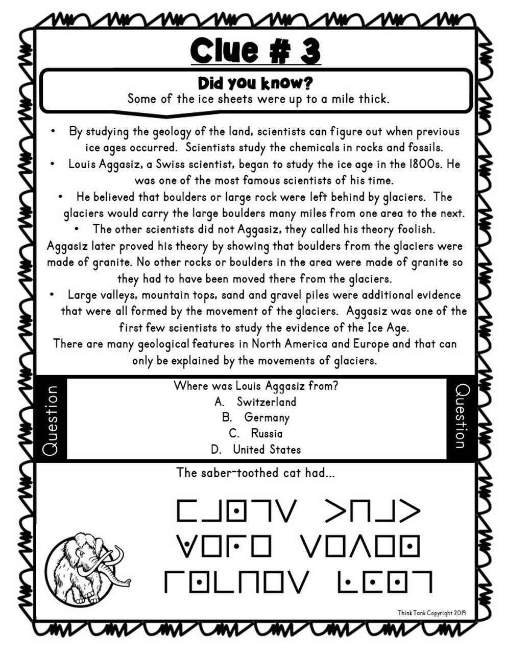 Ice Age ESCAPE ROOM! - Amped Up Learning