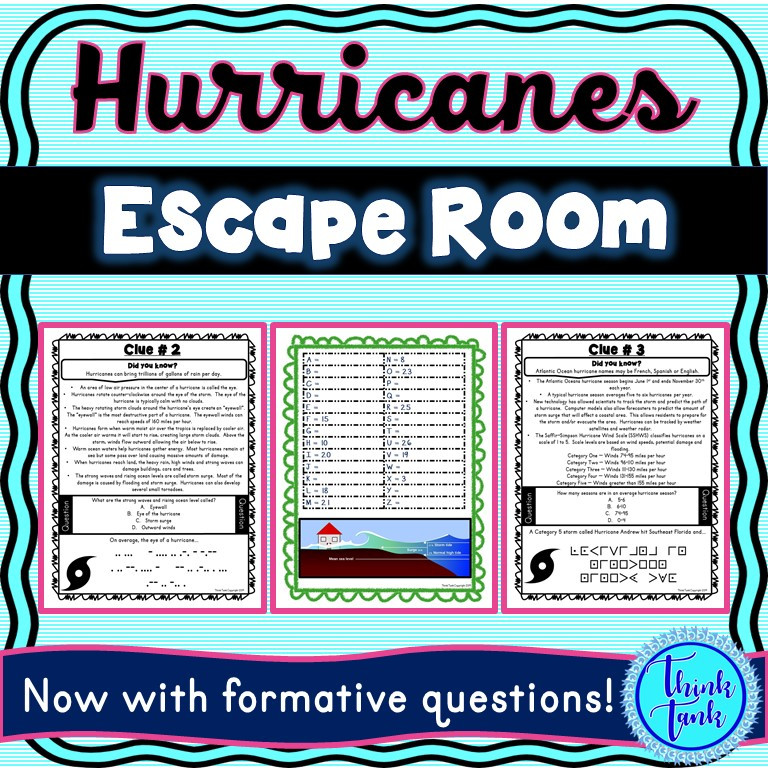 Hurricanes ESCAPE ROOM! - Amped Up Learning